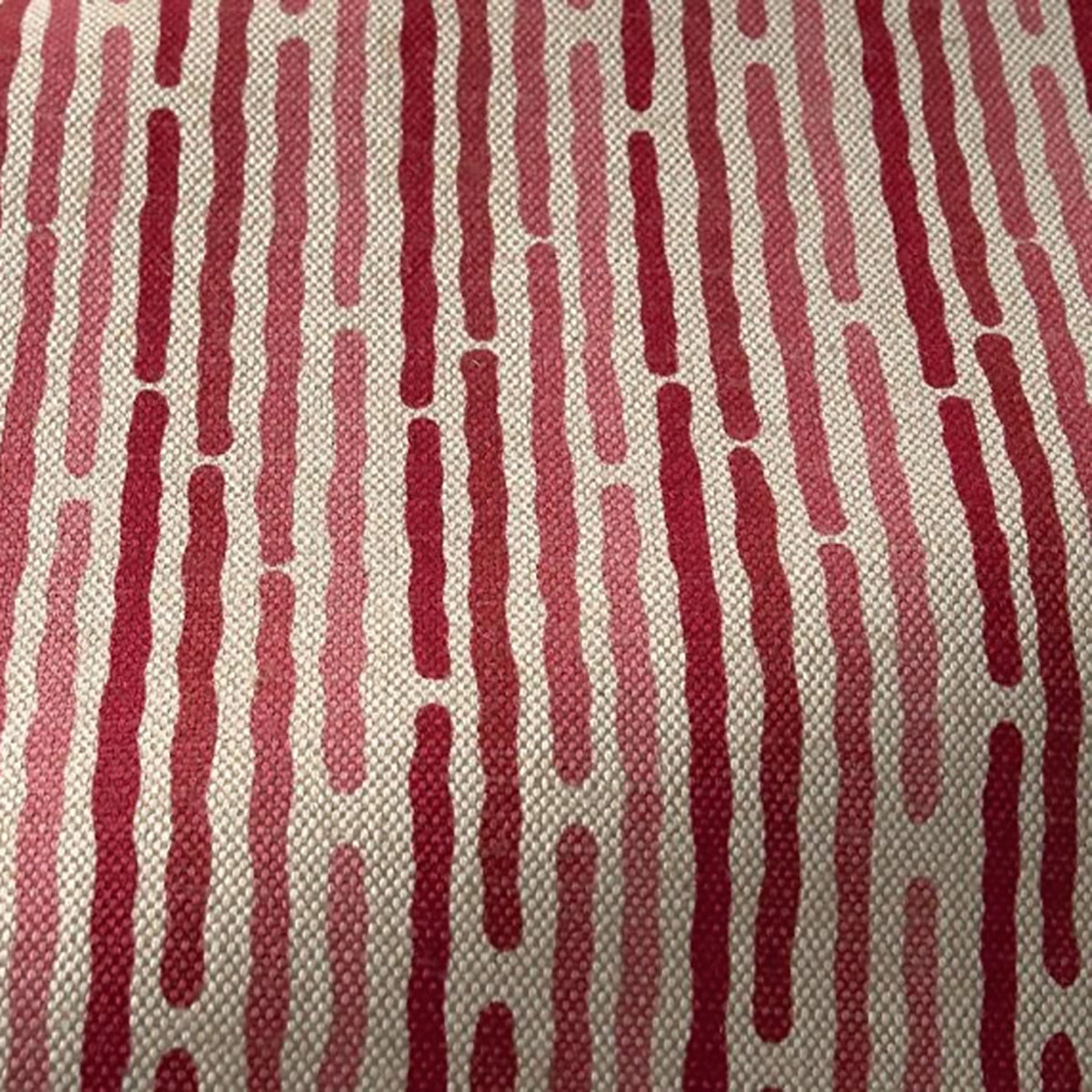 Broken Stripe- Raspberry Fabric